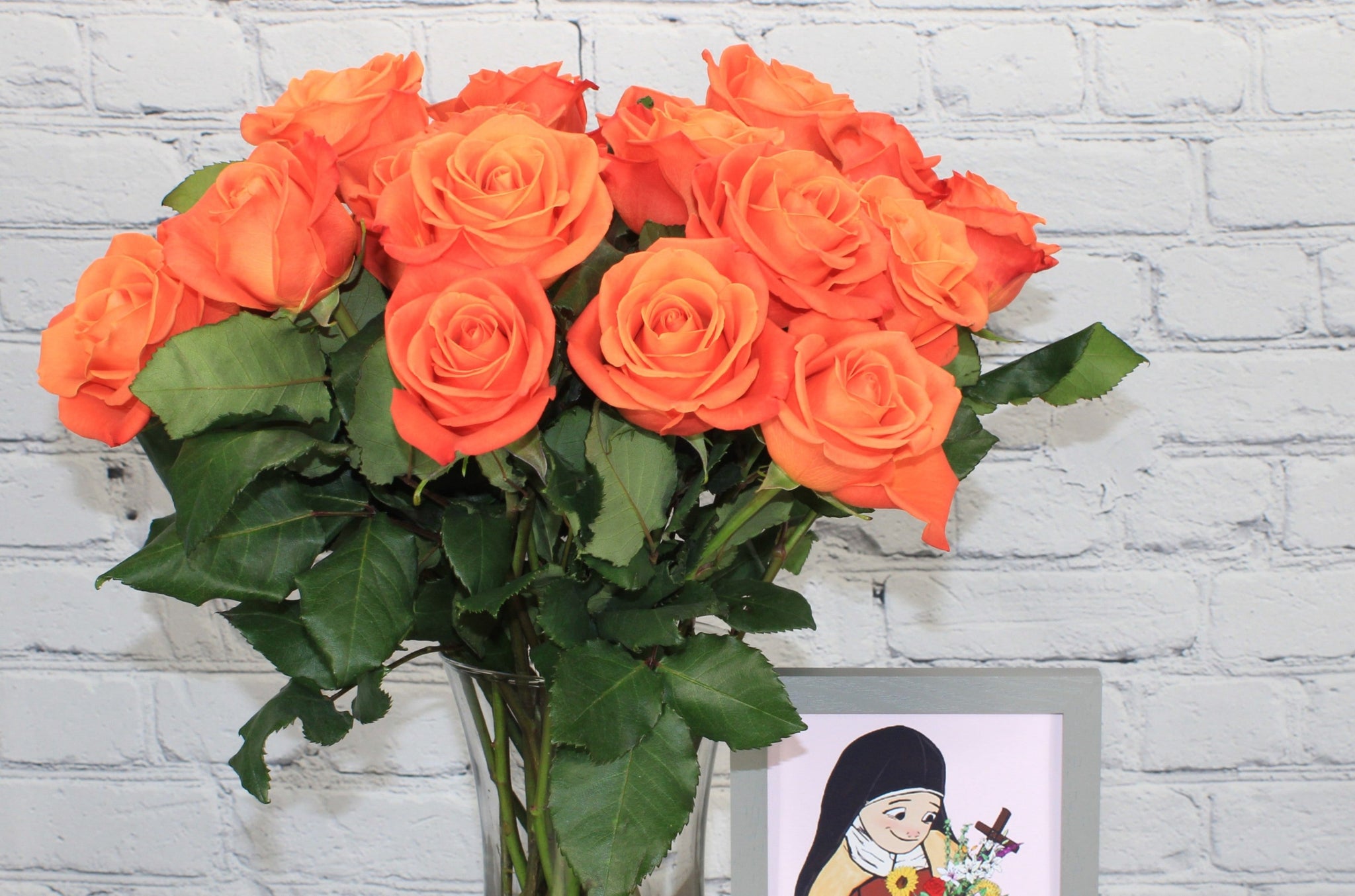 Fresh & Natural Rose - Orange – Therese Flowers